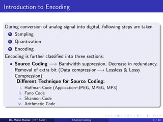 Channel Coding (Digital communication) | PDF