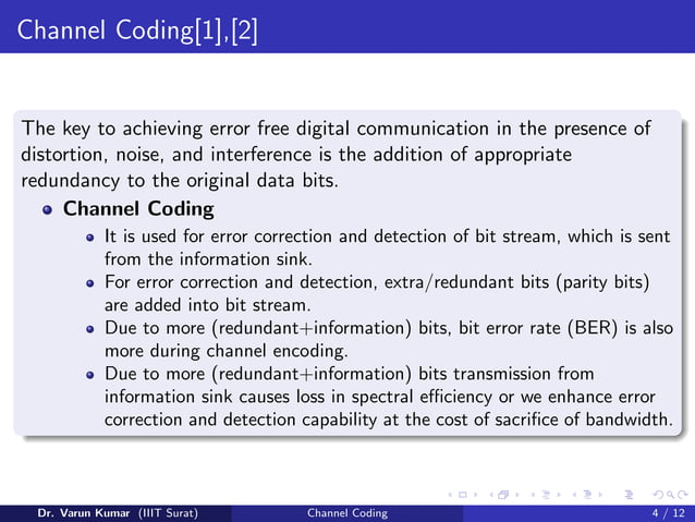 Channel Coding (Digital communication) | PPT