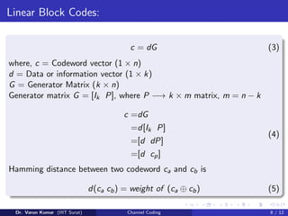 Channel Coding (Digital communication) | PDF