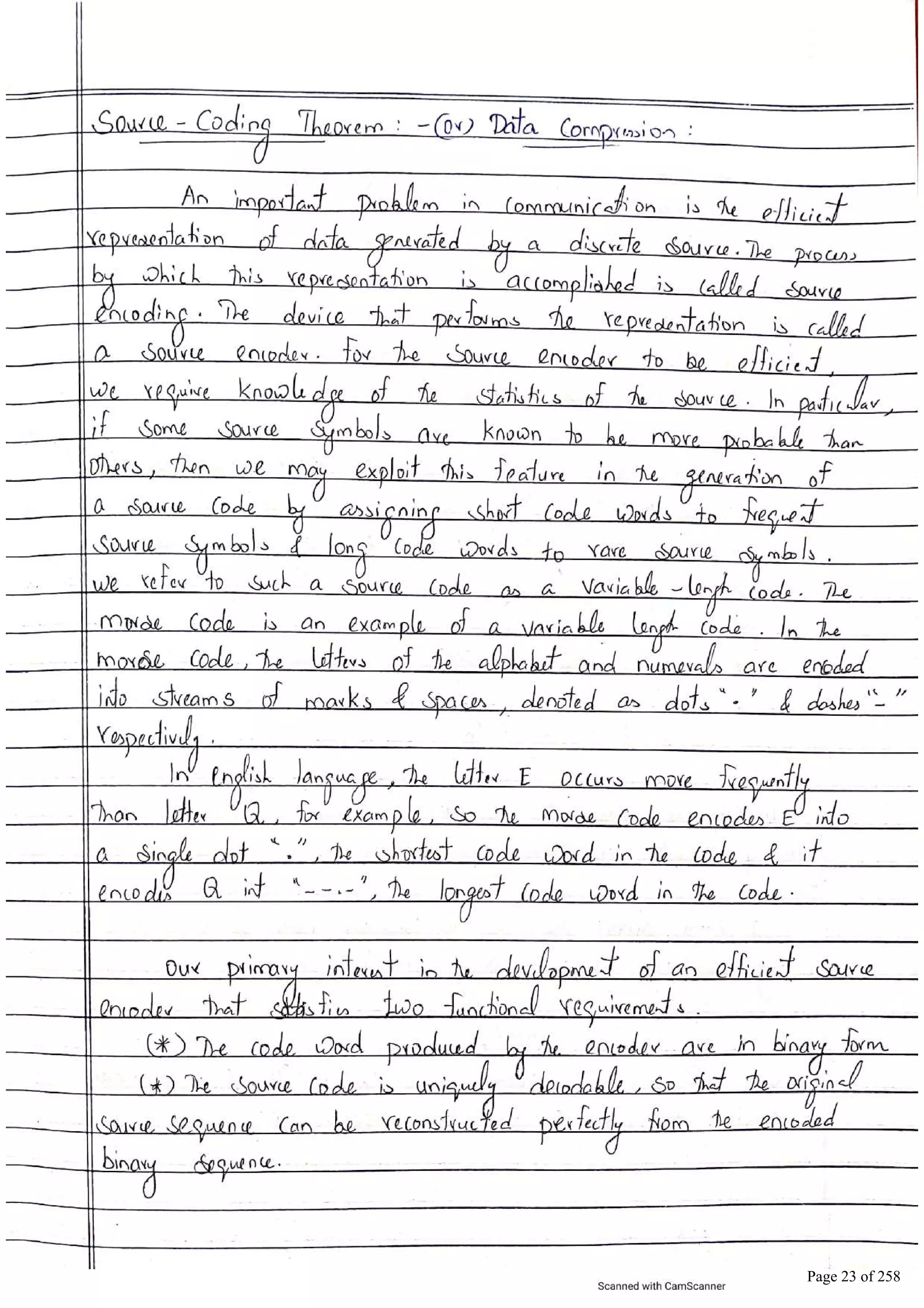 Digital Communication full notes.pdf | Educational Assessment | Education