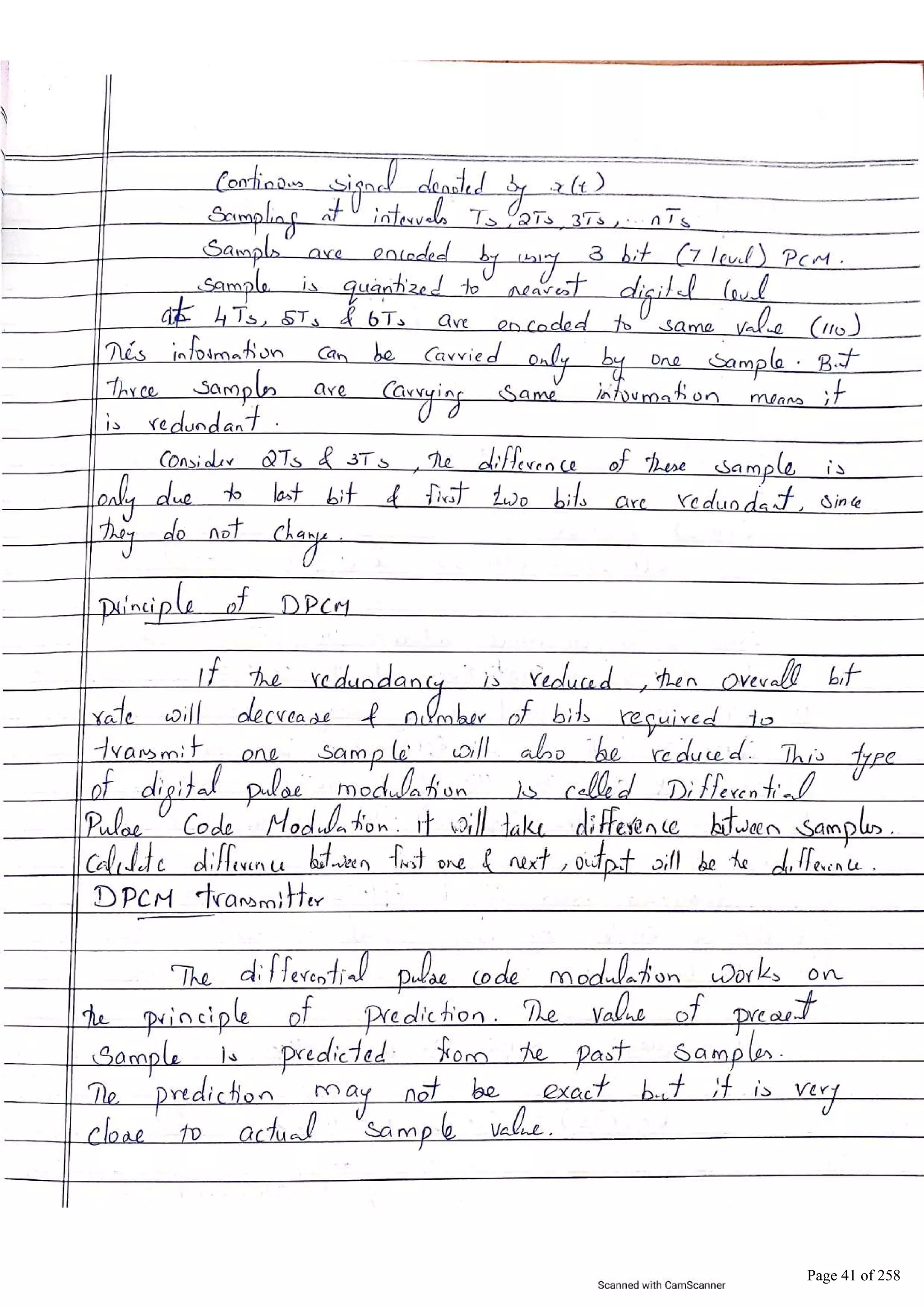 Digital Communication full notes.pdf | Educational Assessment | Education