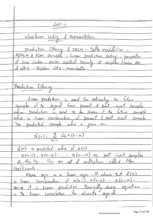 Digital Communication full notes.pdf | Educational Assessment | Education