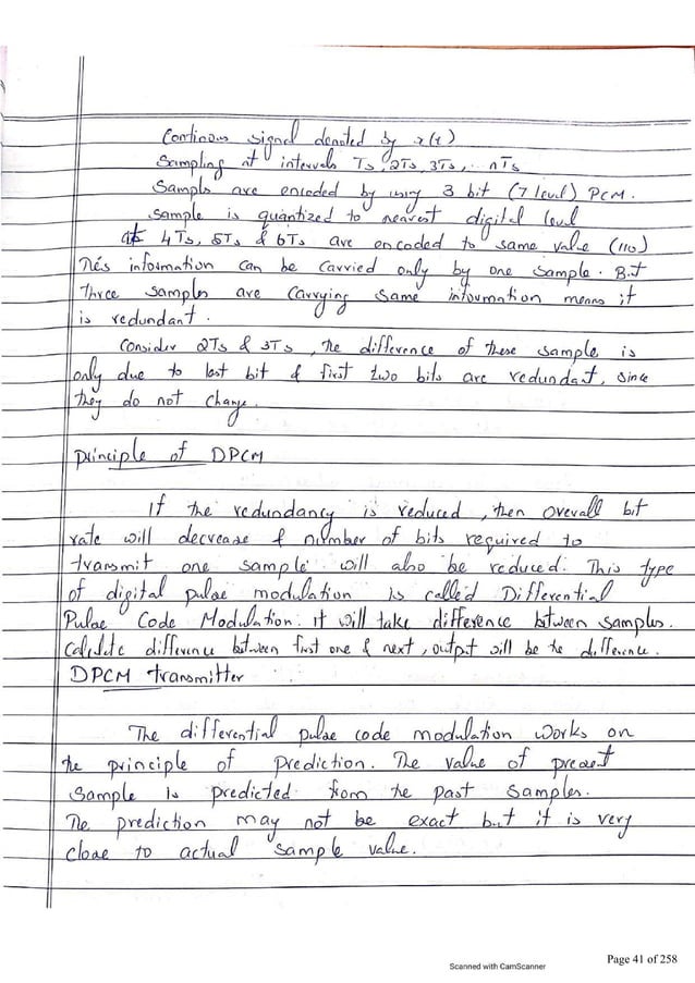 Digital Communication full notes.pdf | Educational Assessment | Education