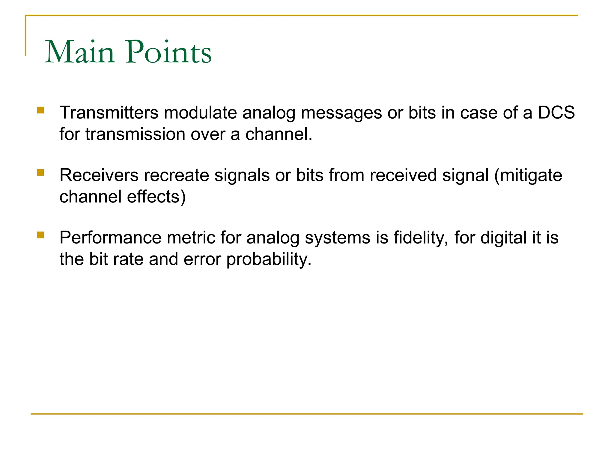 Digital Communication Lecture Module 1 Ppt Digital Audio Computer Software And Applications