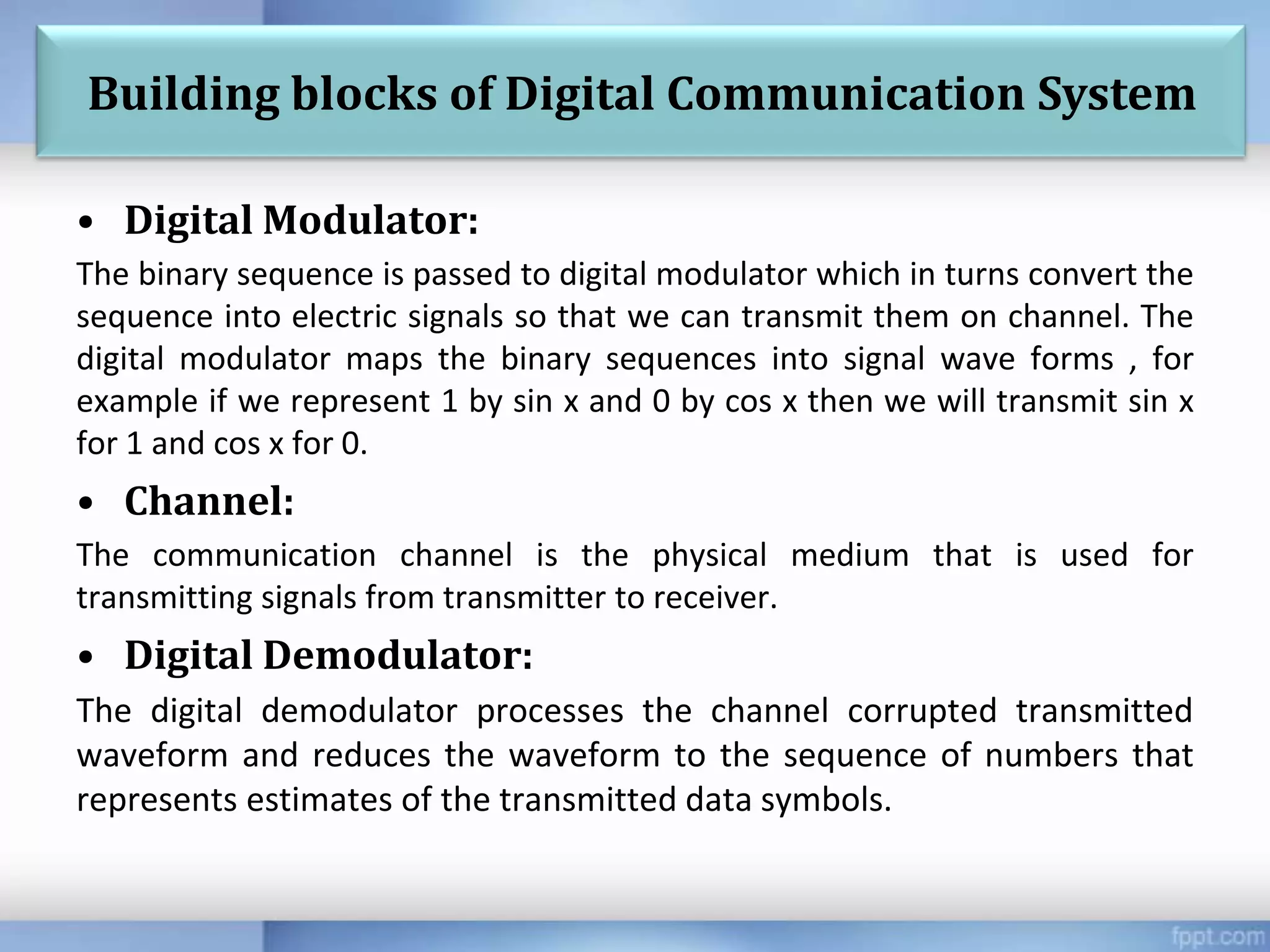 Digital communication system | PPTX