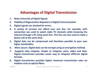 Digital communication systems unit 1 | PDF