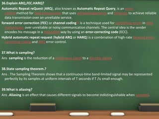 Digital communication viva questions | PPTX