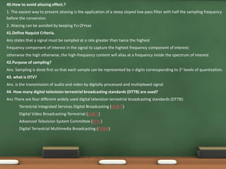 Digital communication viva questions | PPTX