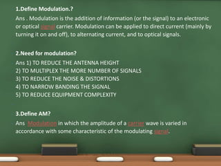Digital communication viva questions | PPTX