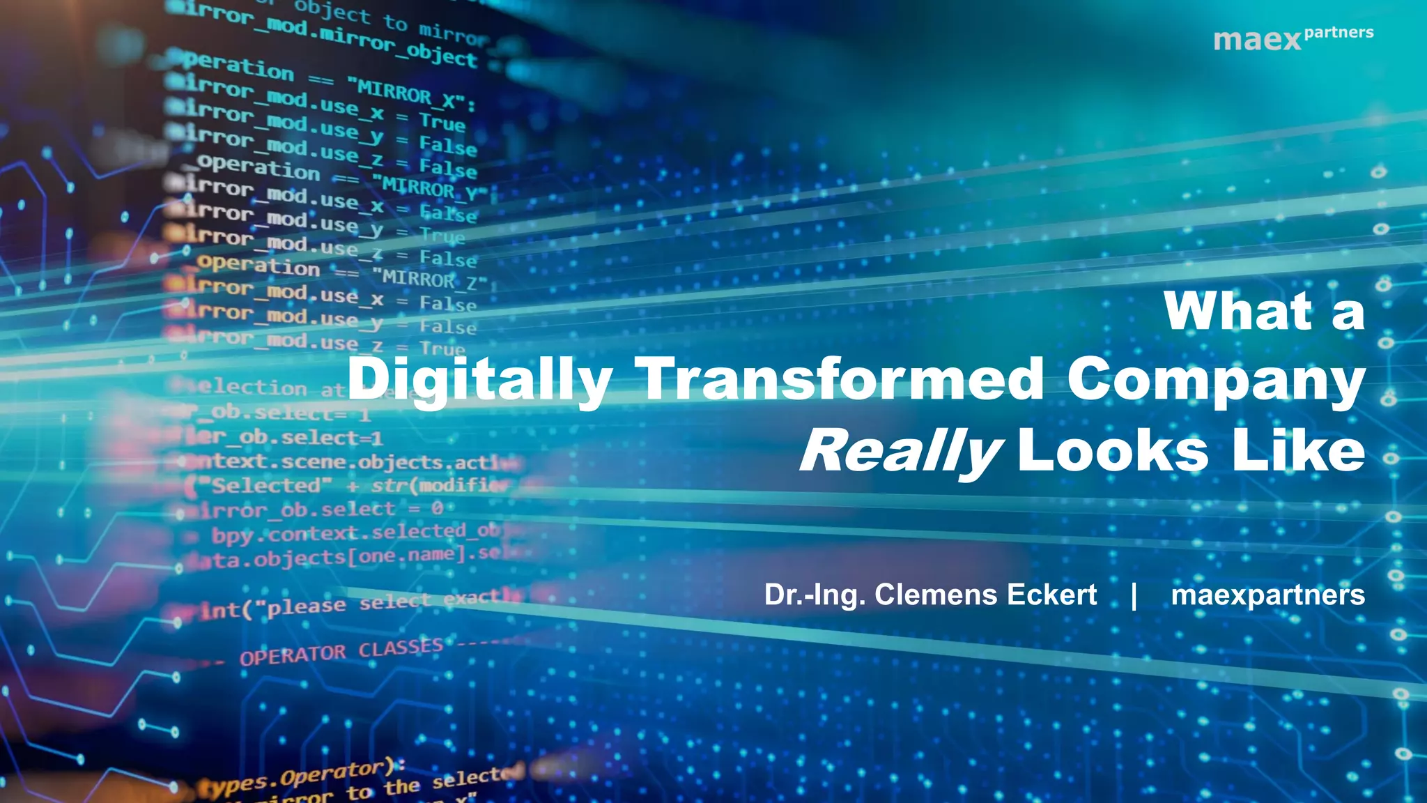 What does a digitally transformed company really look like? | PDF