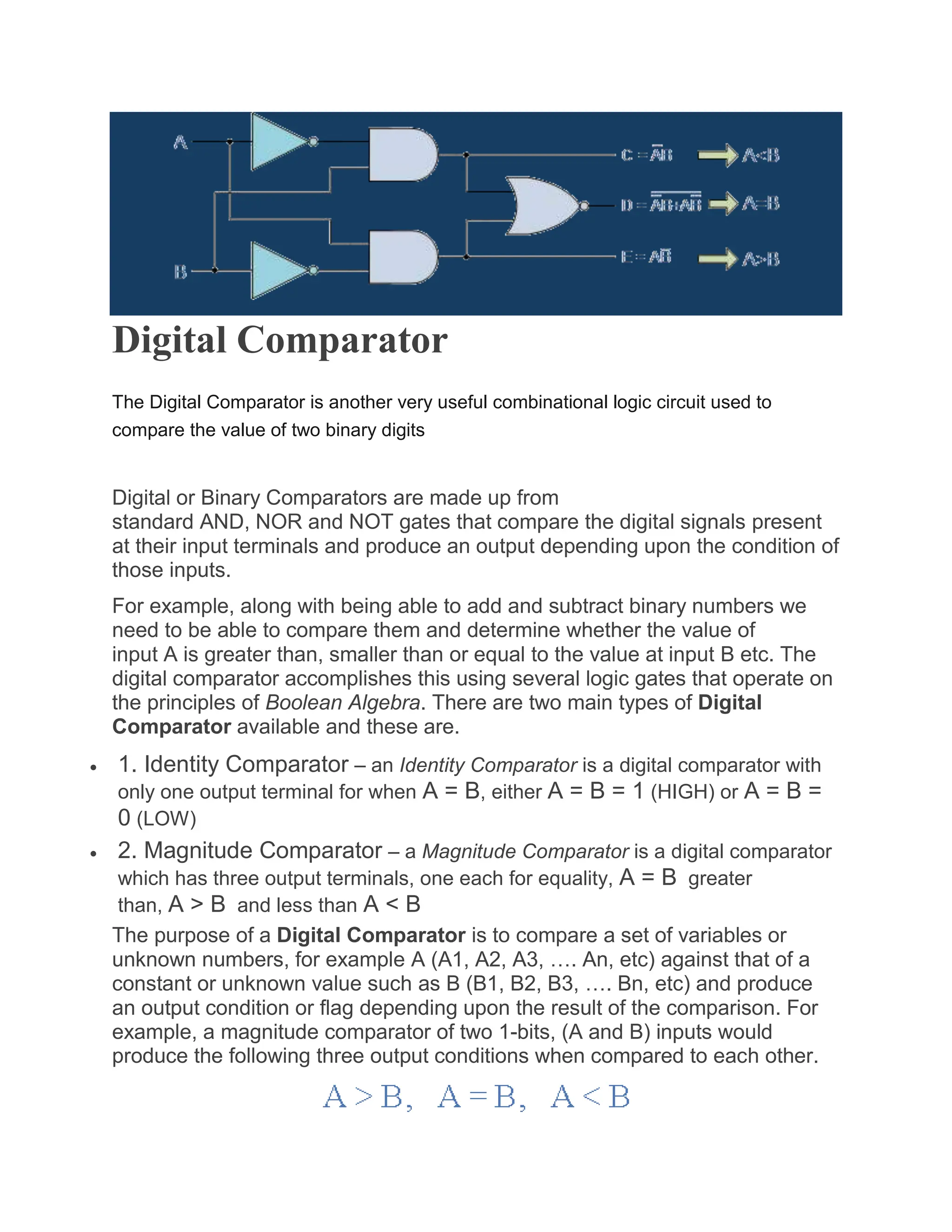 Computer Architecture_Digital Comparator.docx
