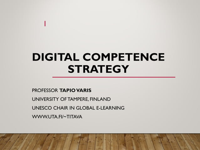 Digital competence strategy | PPT