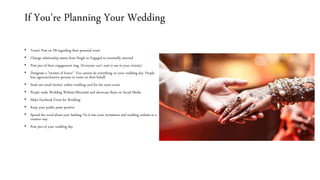 Digital connect to weddings | PPTX