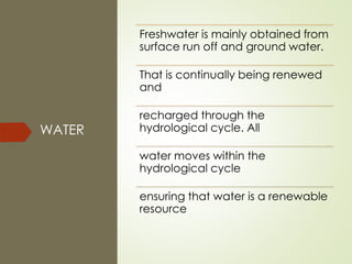 Digital Content Of Water Resource chapter | PPT