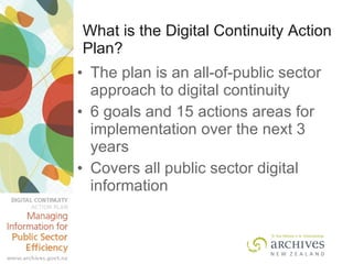 Stephen Clarke - Digital Continuity Launching into Action | PPT | Data ...