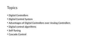 Digital_Controllers self tuning and cascade control | PPT