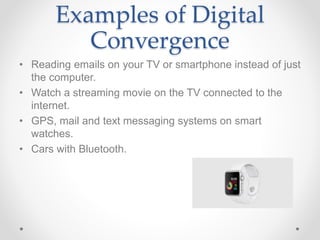 Digital convergence | PPTX