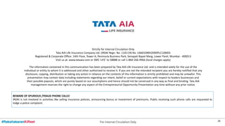 Career as TATA AIA Insurance Advisor | PDF