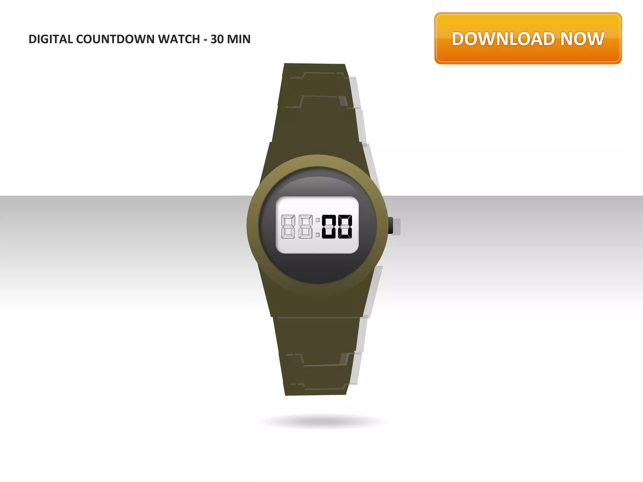 Digital Countdown Watch by Slideshop | PPT