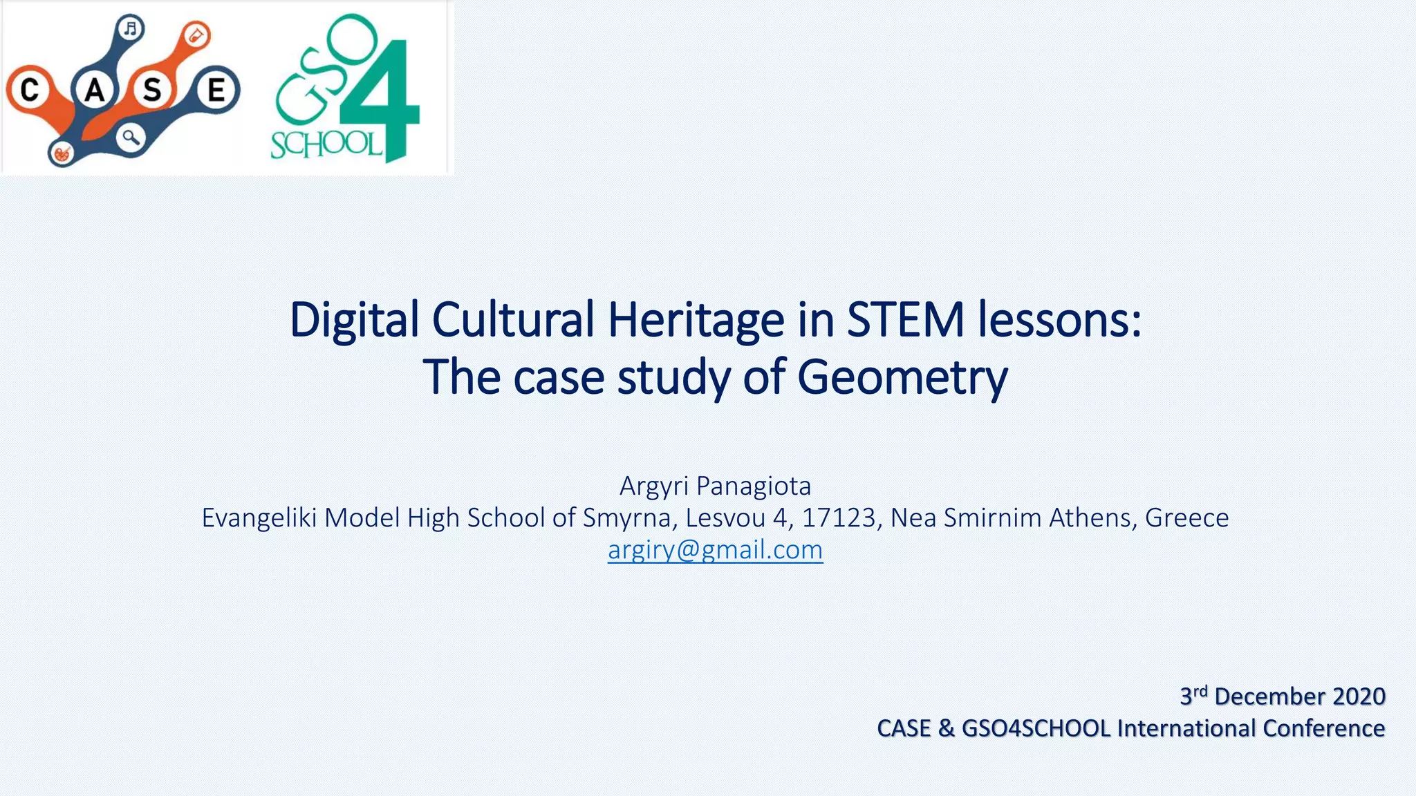 Digital cultural heritage in STEM lessons | PDF