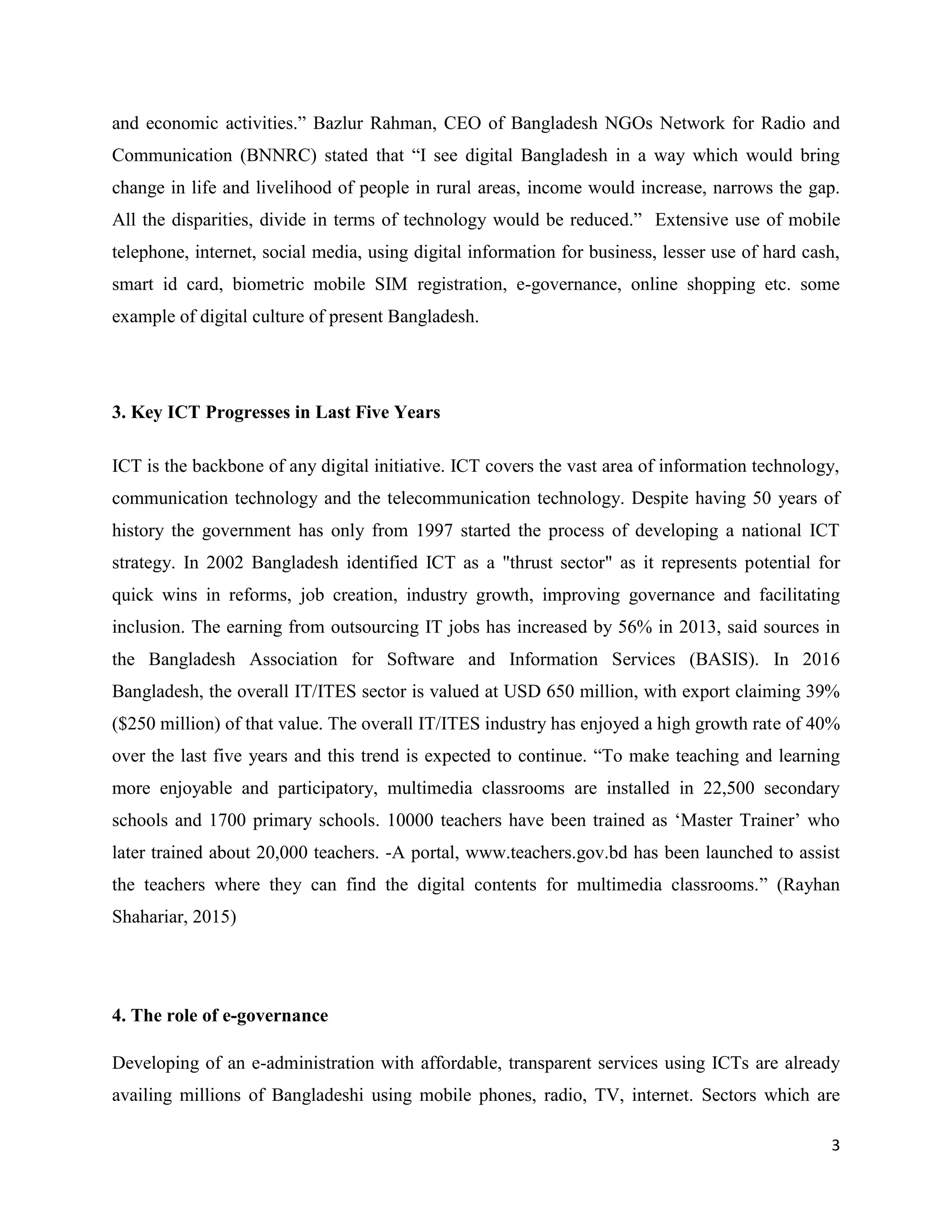 Digital culture and bangladesh recent development and challenges | PDF