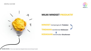 Peran Literasi Digital Dalam Mengubah Mindset Konsumtif Menjadi Produktif | PDF