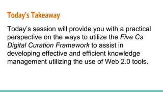 Digital curation a tool for knowledge management | PPT