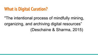 Digital curation a tool for knowledge management | PPT