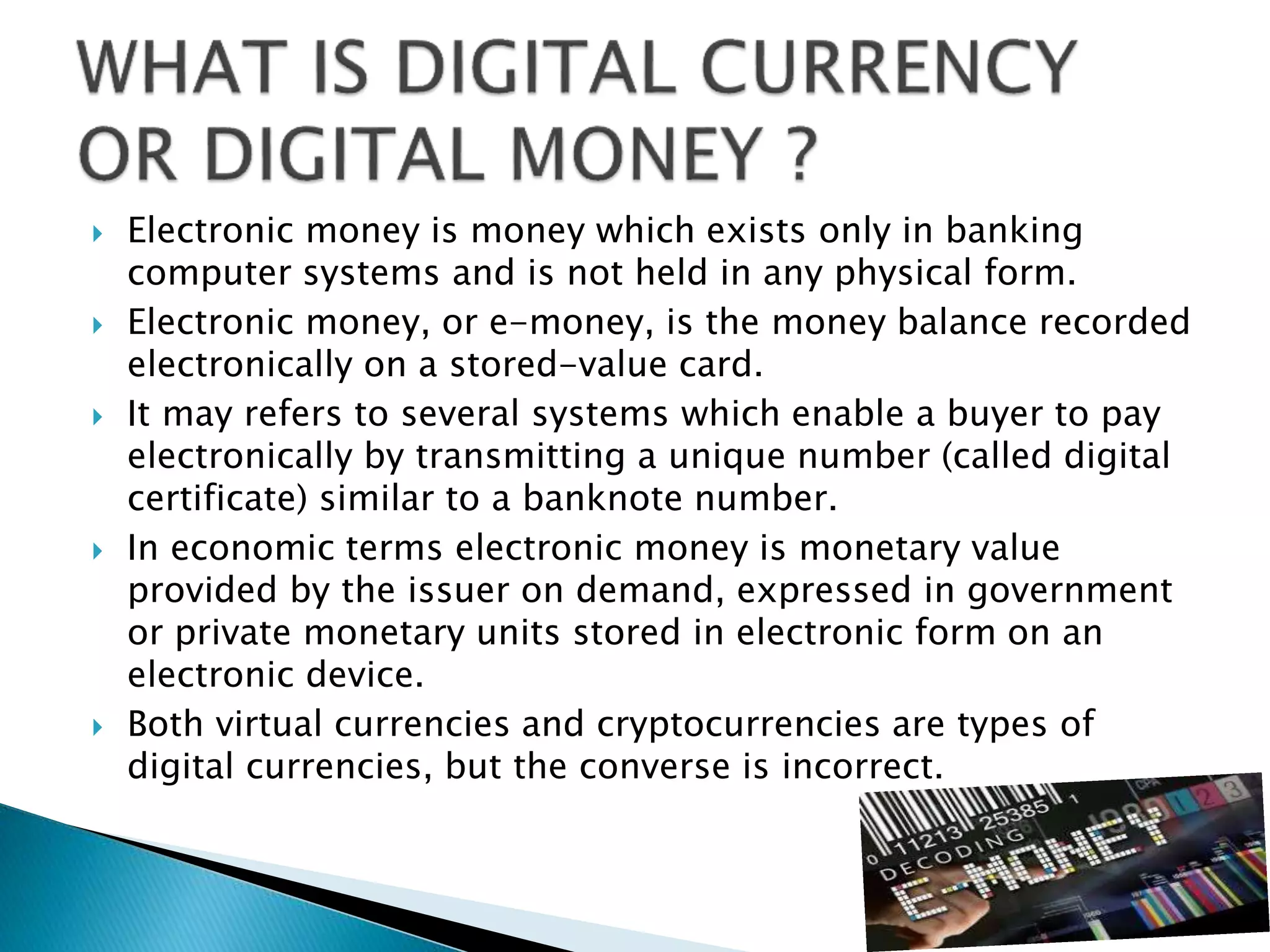 Digital currency | PPTX