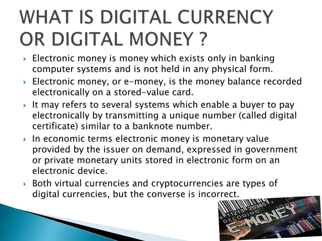 Digital currency | PPTX