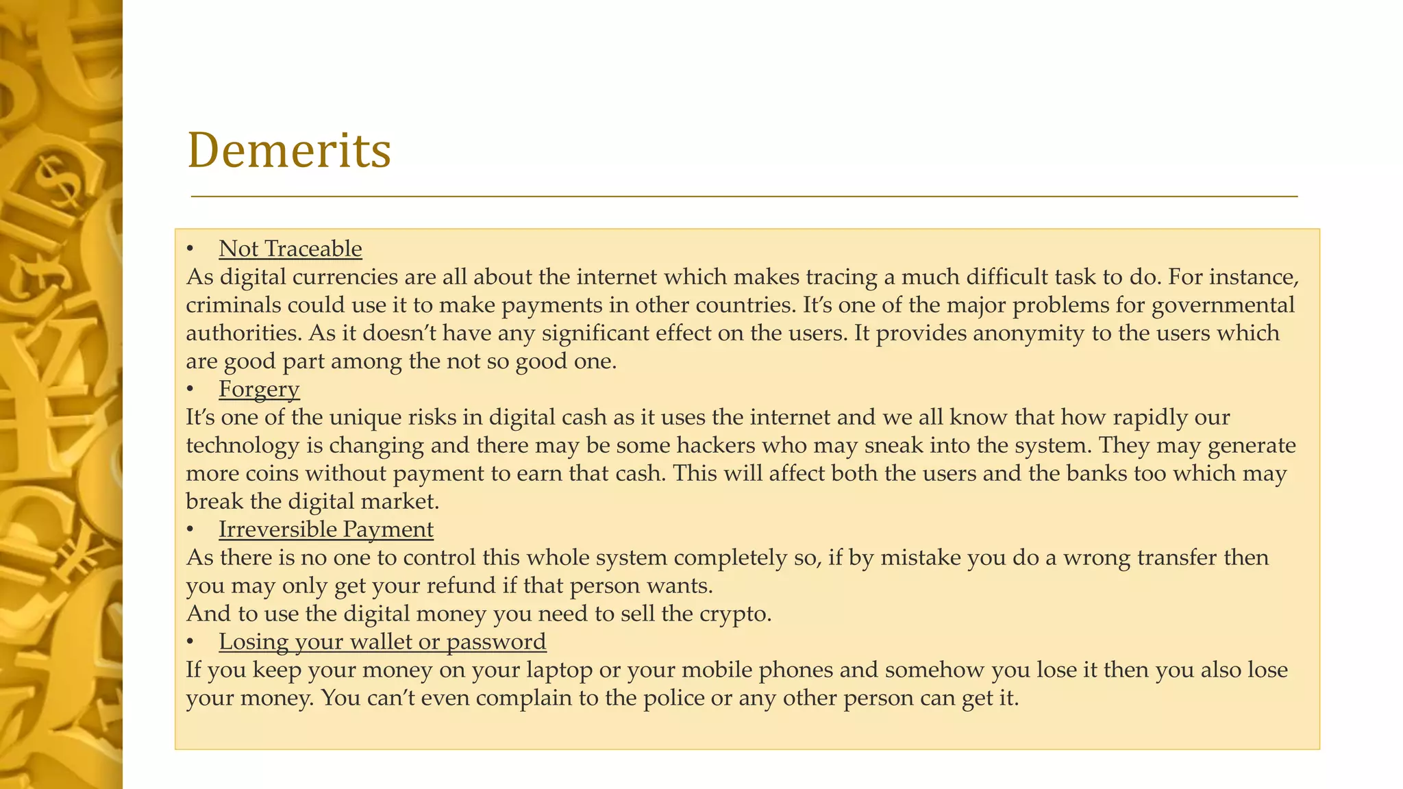 Digital currency over paper notes | PPTX