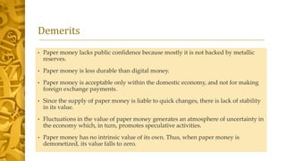 Digital currency over paper notes | PPT
