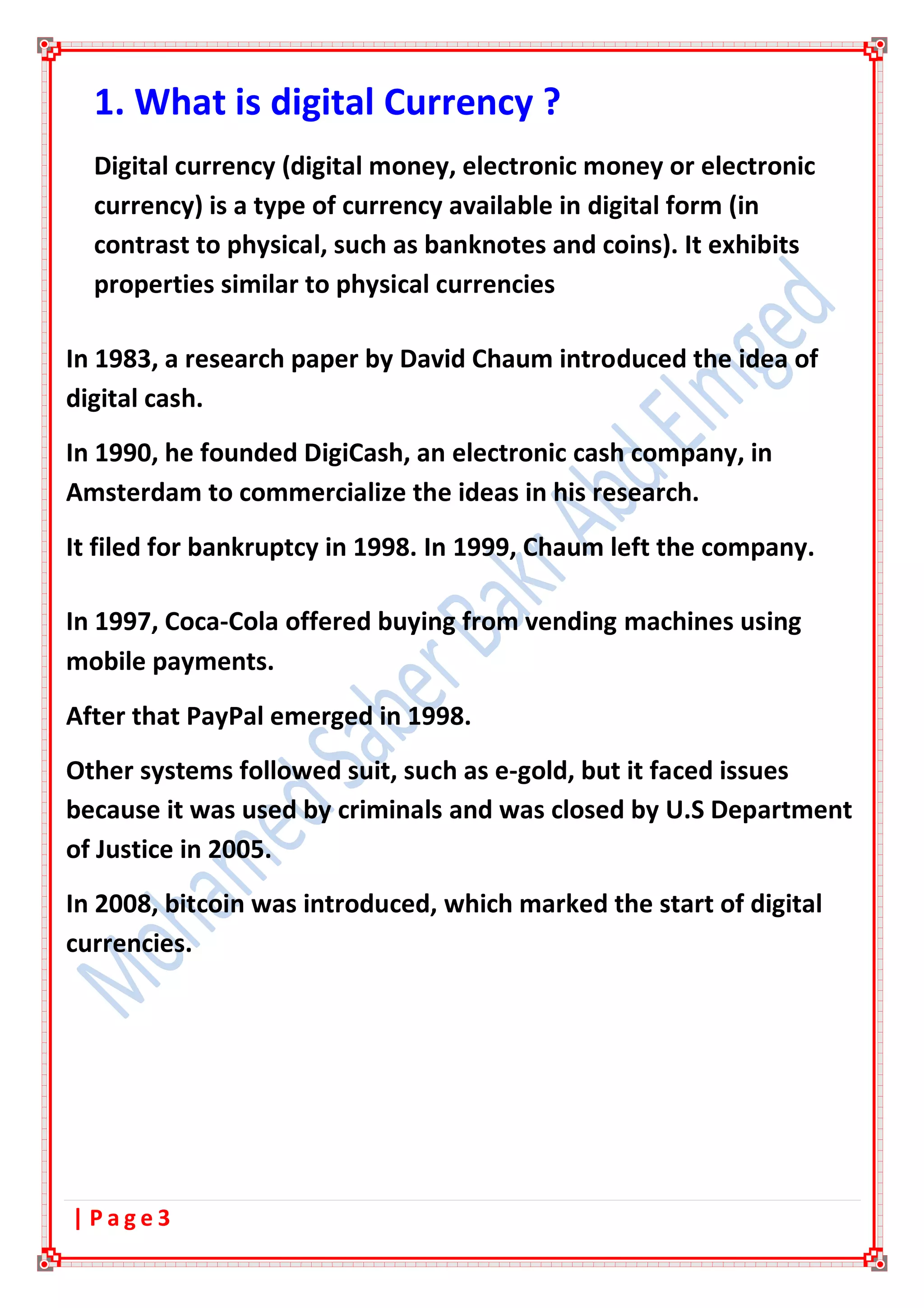 Digital currency | PDF