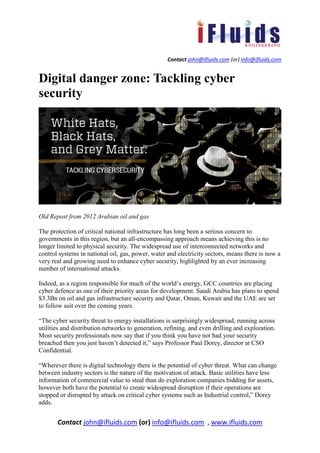 Digital danger zone tackling cyber security | PDF