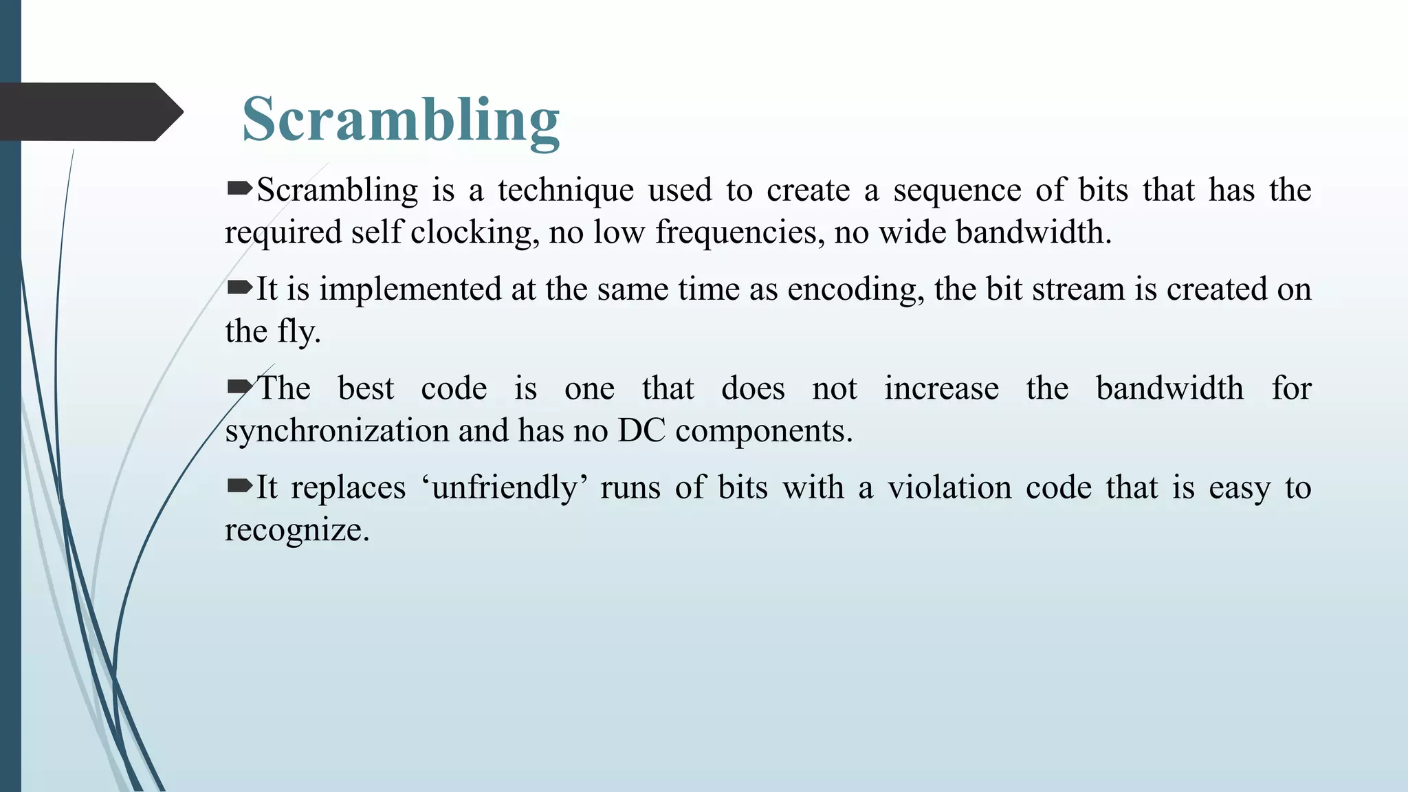 Digital Data, Digital Signal | Scrambling Techniques | PDF