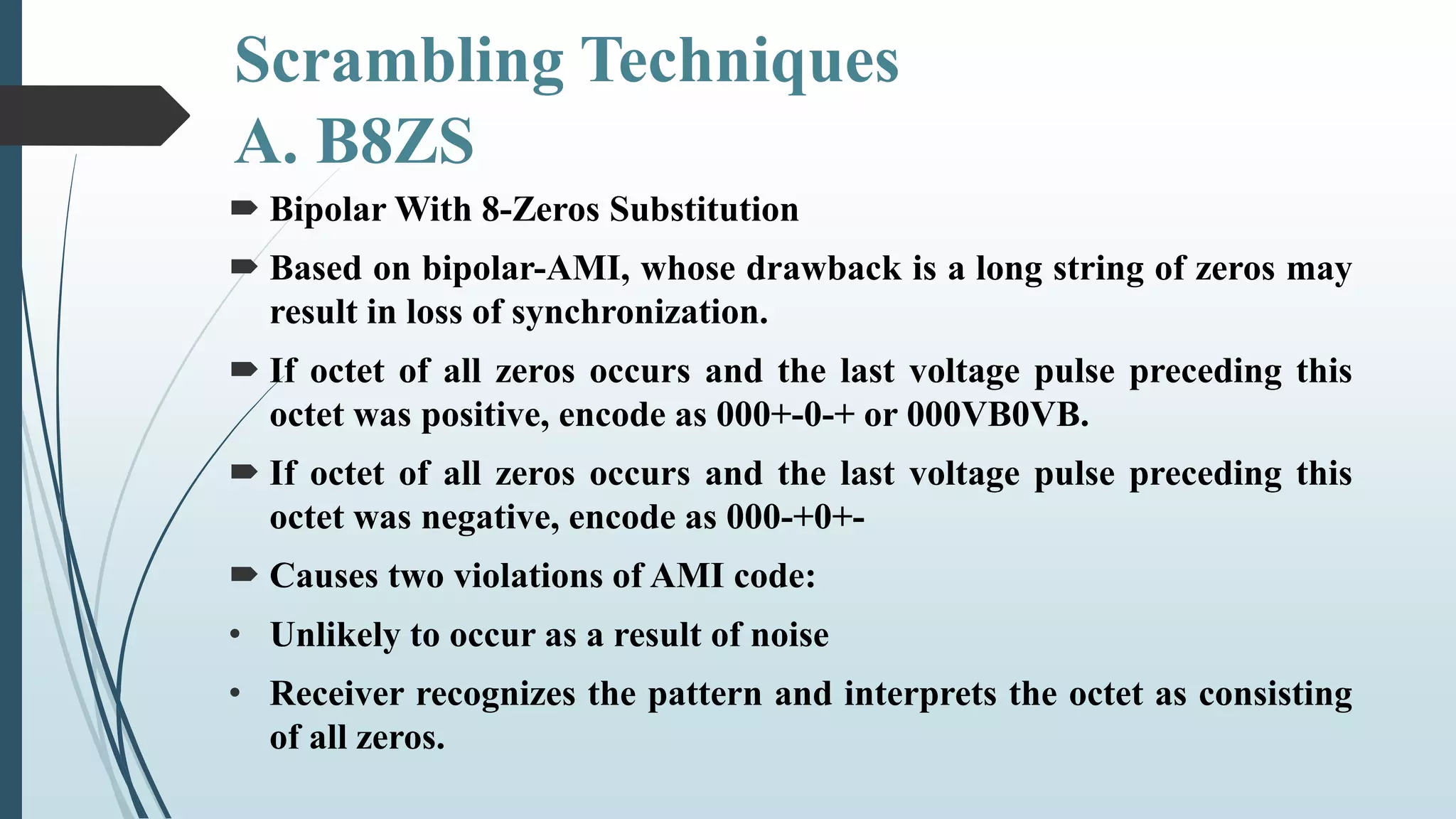 Digital Data, Digital Signal | Scrambling Techniques | PDF