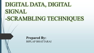 Digital Data, Digital Signal | Scrambling Techniques | PDF