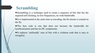 Digital Data, Digital Signal | Scrambling Techniques | PDF