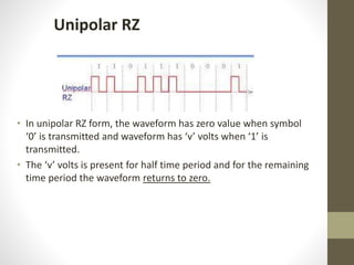 Digital data transmission,line coding and pulse shaping | PPTX