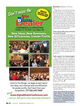 Digital dealer june 2010 | PDF