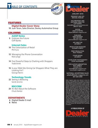 Digital dealer magazine january 2010 | PDF