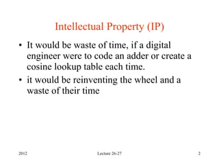 Digital design lect 26 27 | PPT