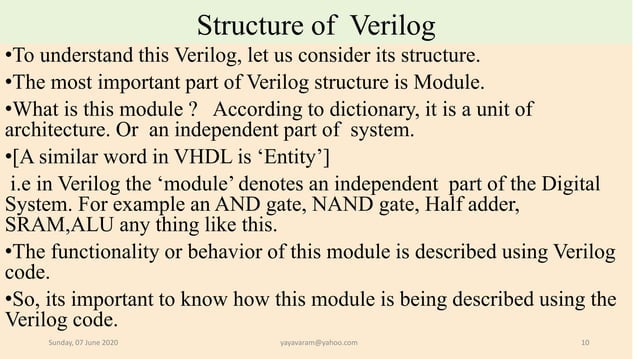 Digital design using verilog-For Absolute Beginners | PPT