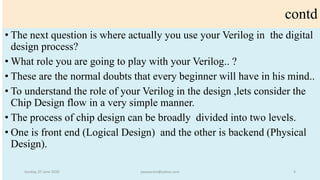 Digital design using verilog-For Absolute Beginners | PPT