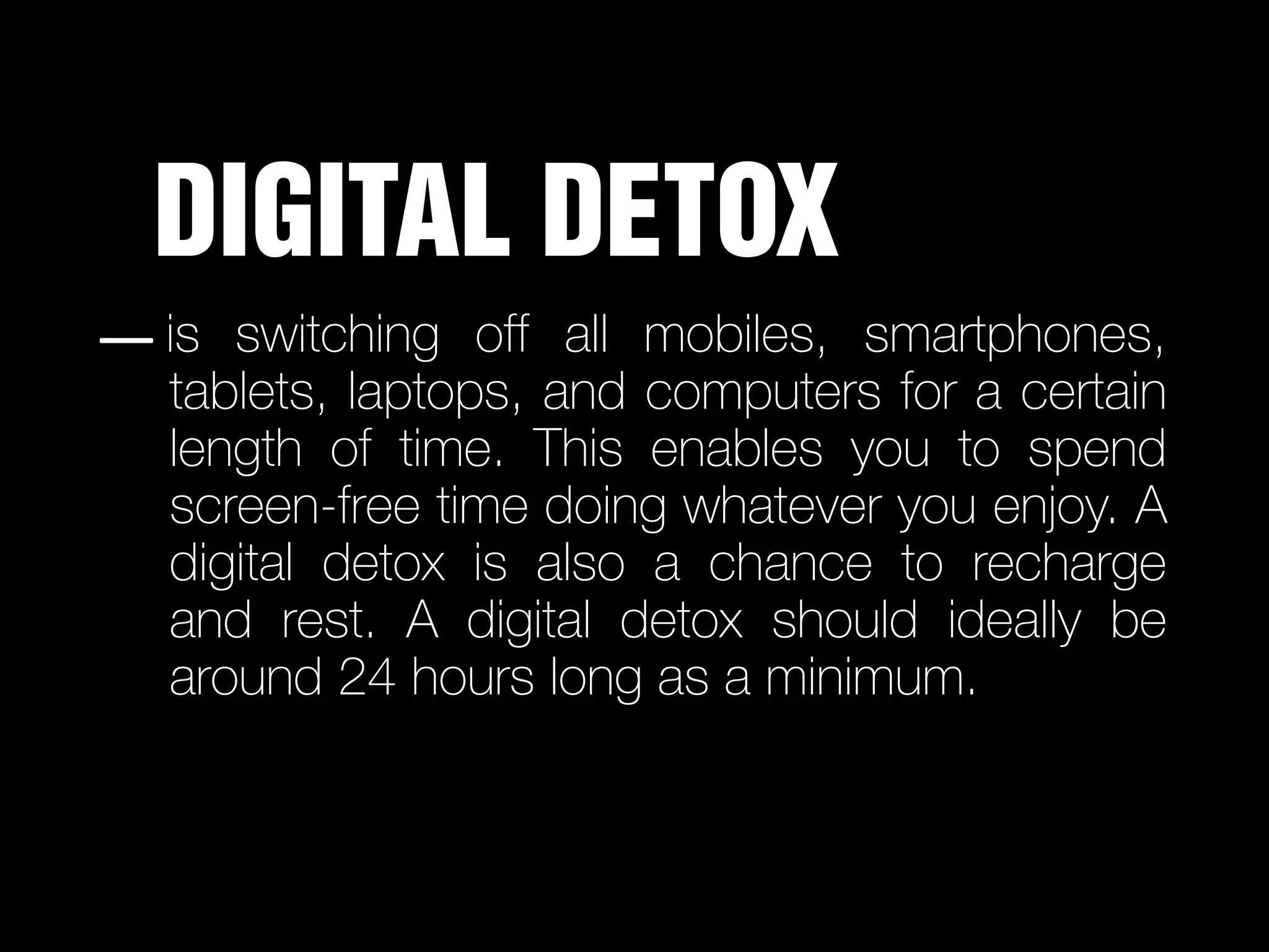 Digital Detox | PDF