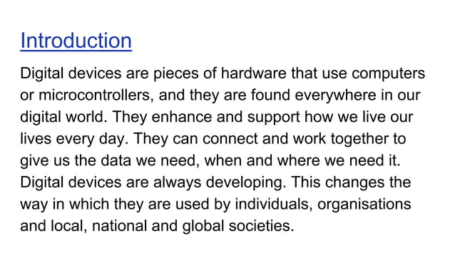 Digital devices .pptx | Cameras and Camcorders | Consumer Electronics