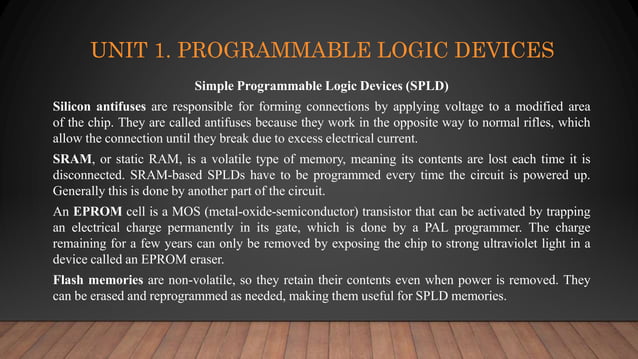 Digital Devices Parcial 1 PLD, CPLD, SPLD, FPGA.pptx