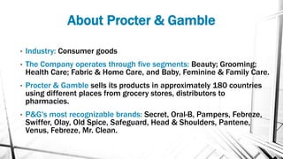 Digital digest 1 Procter & Gamble | PPT