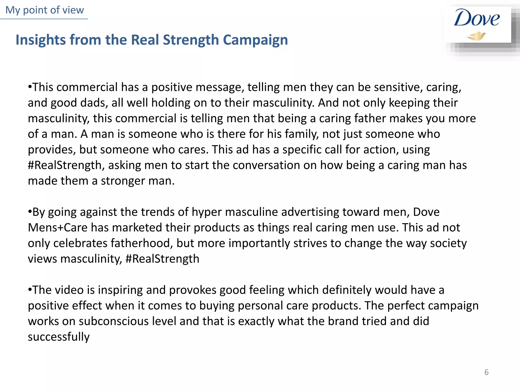 Dove's Real Strength Campaign | PPTX