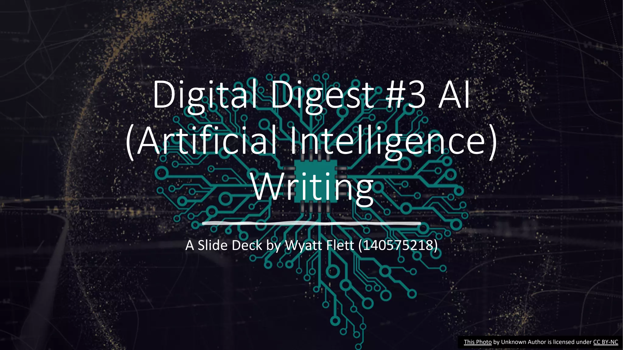 Digital Digest #3 - AI Writing | PDF